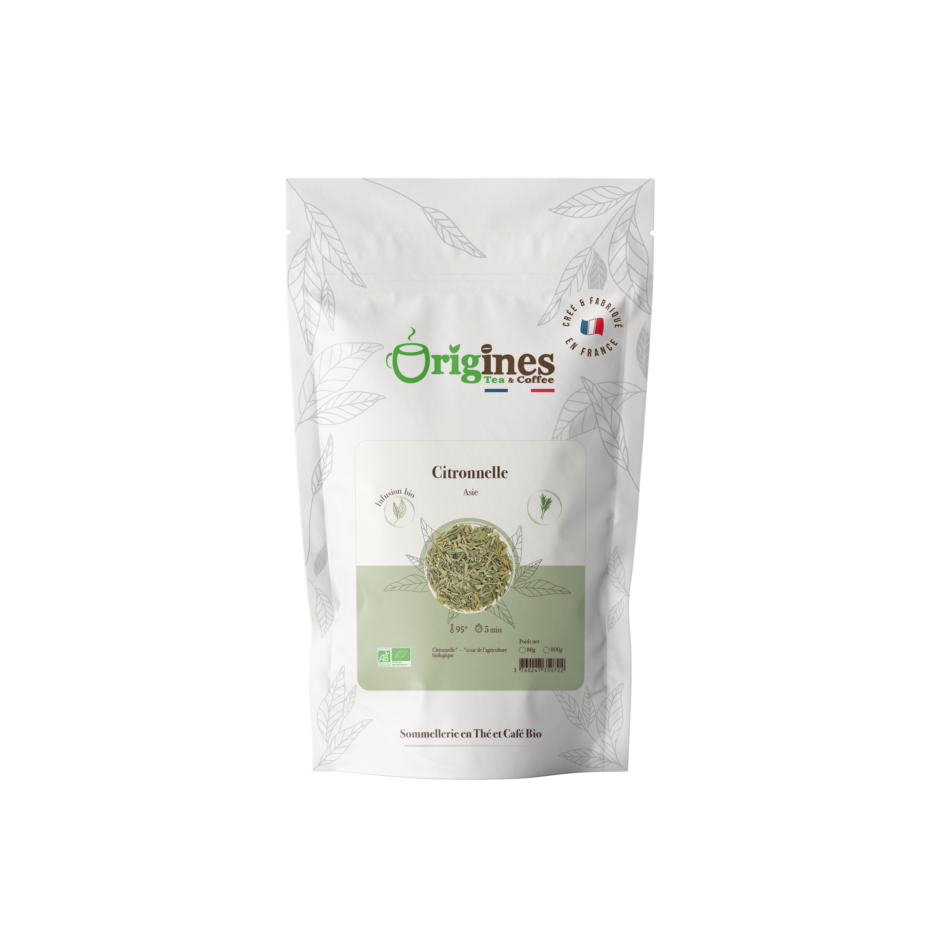 Infusion Bio Citronnelle - Sachet 80g | Greenweez