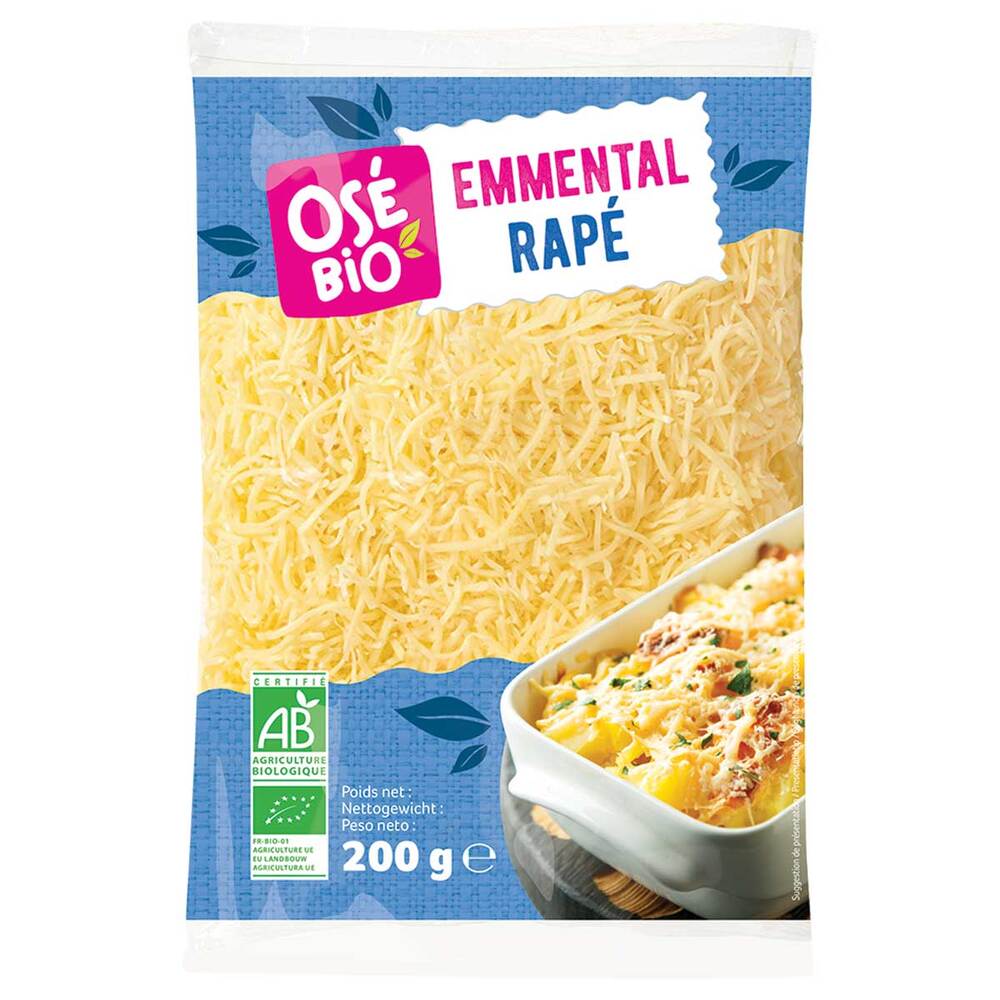 Emmental râpé 200g | Greenweez