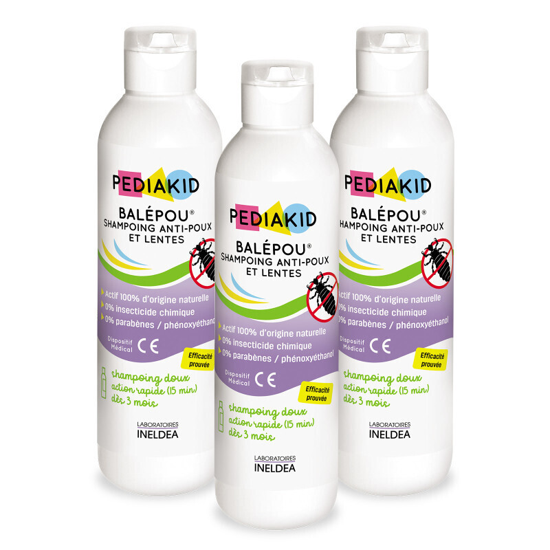 Shampoing Anti-Poux & Lentes - 3 x 200ml -Dispositif Médical | Greenweez