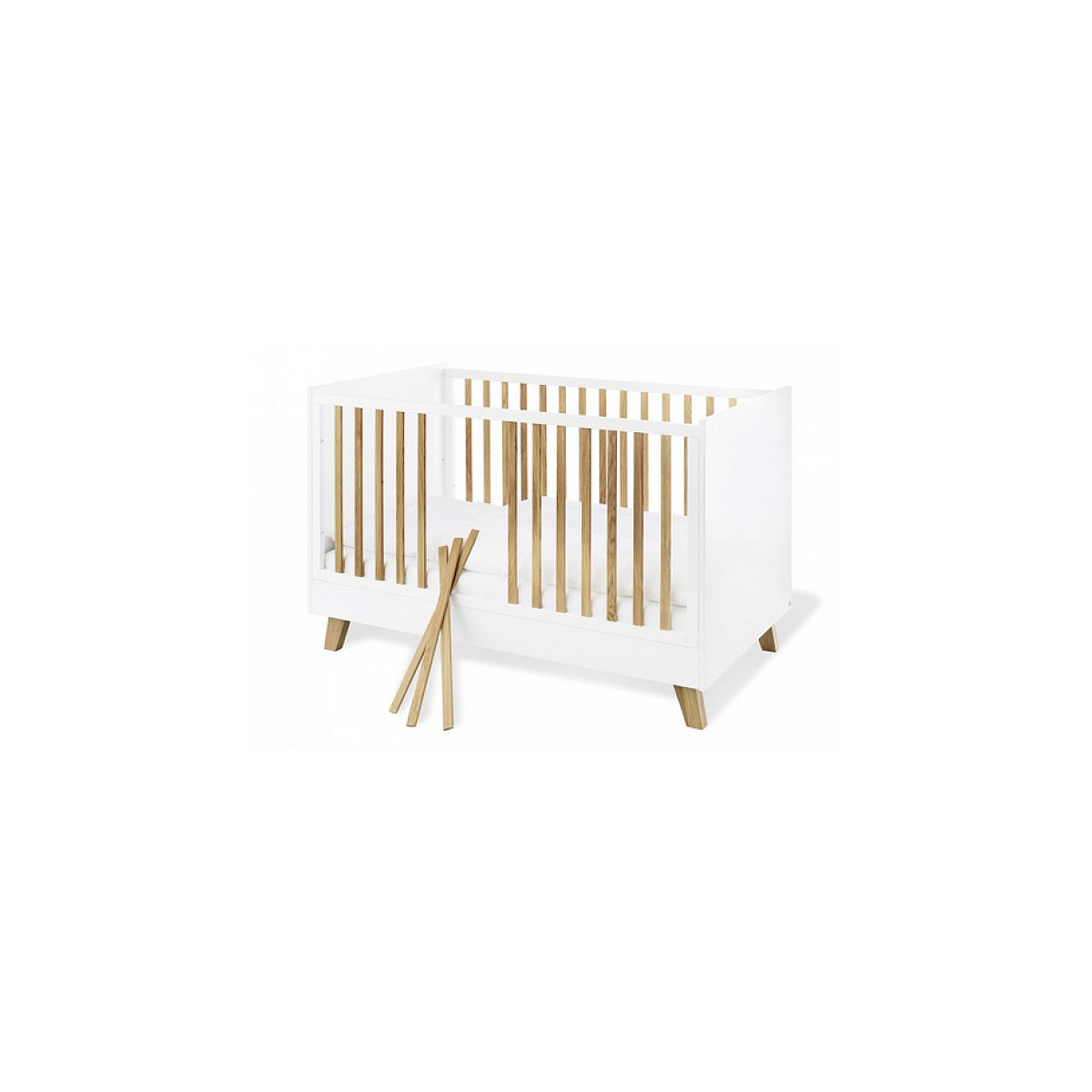 Ensemble Pan 2 pièces lit de bébé évolutif commode à | Greenweez