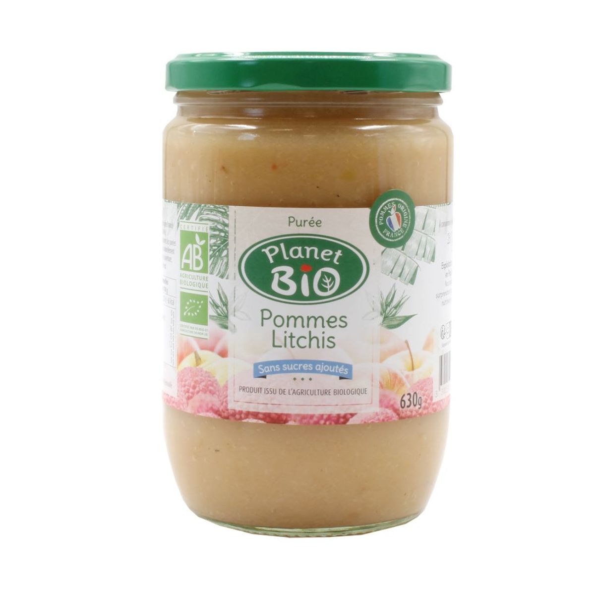 Purée pommes litchis bio 630g | Greenweez