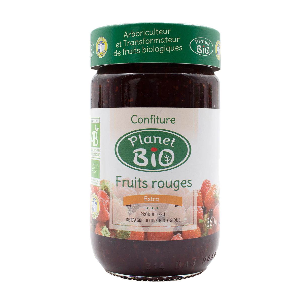 Confiture de fruits rouges extra bio 360g | Greenweez