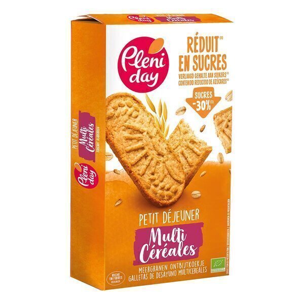 Biscuits petit déjeuner multicéréales réduits en sucre 160g | Greenweez