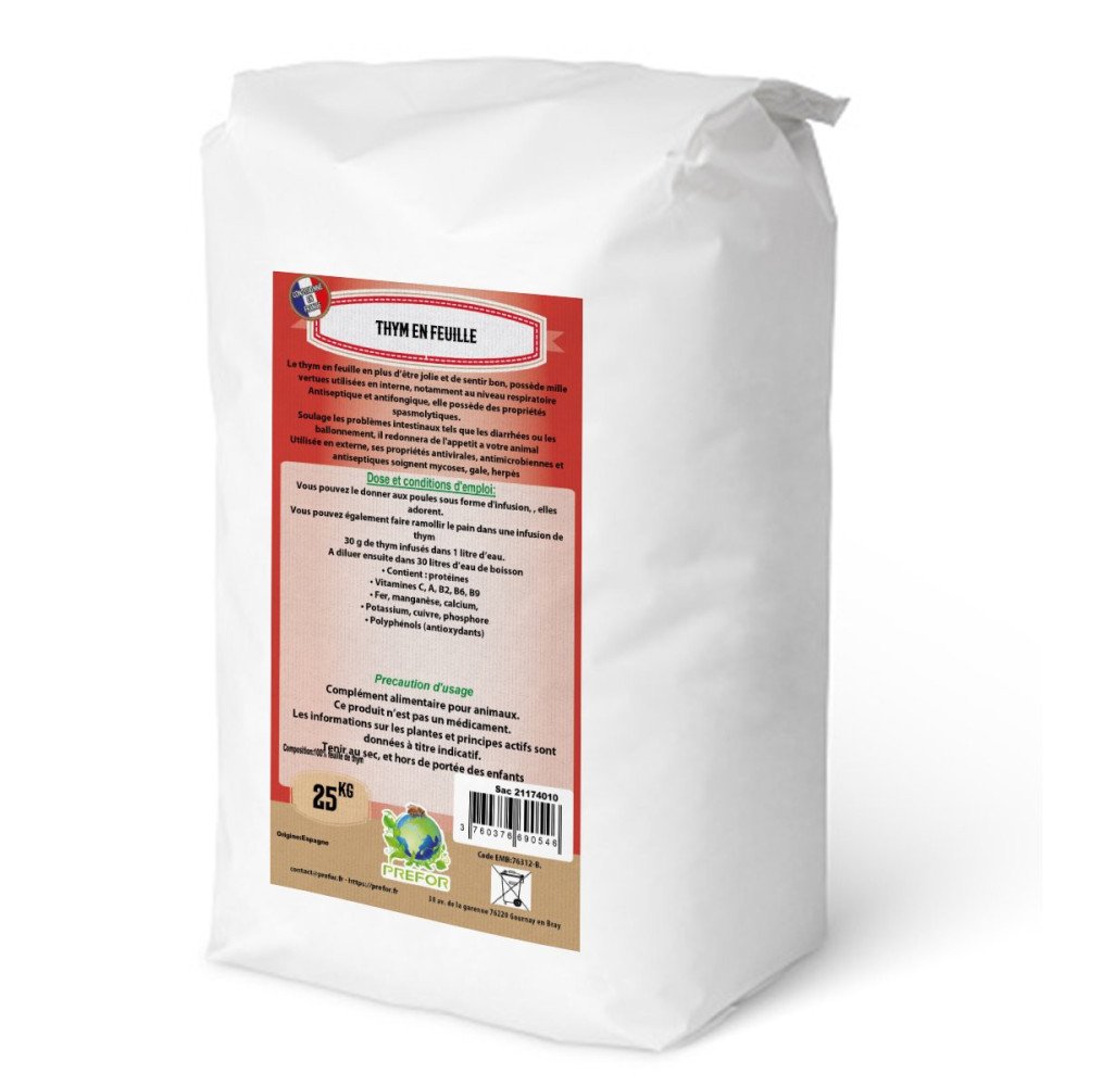Feuille de thym Sac 25kg | Greenweez