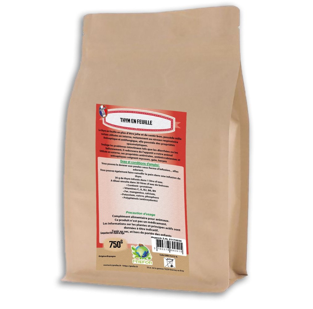 Feuille de thym Doypack 2.4L 750g | Greenweez