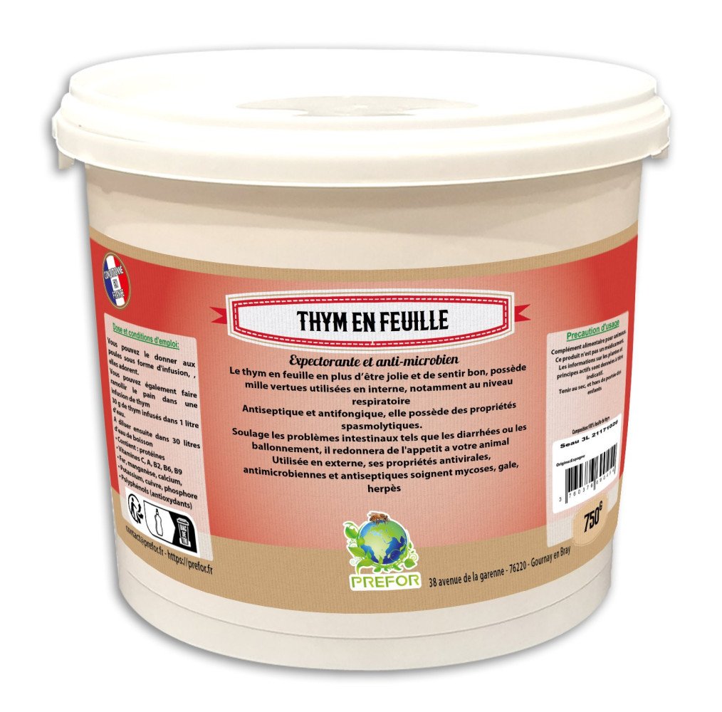 Feuille de thym seau 3L 750g | Greenweez