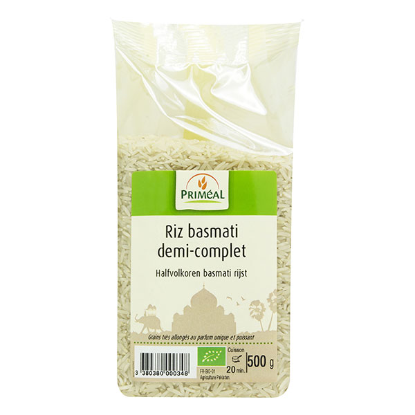 Riz Basmati demi complet 500g | Greenweez