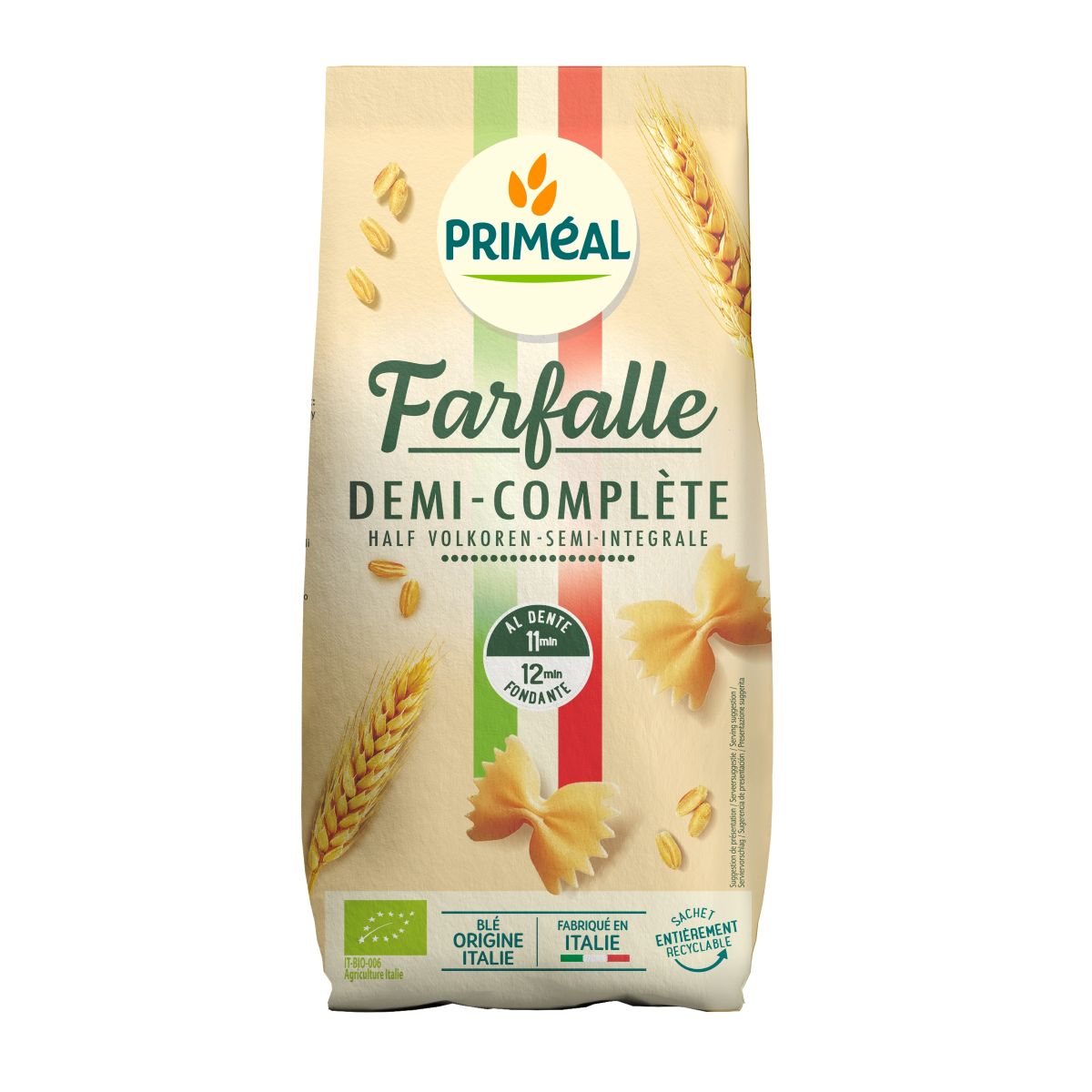 Farfalle demi-complet bio 500g | Greenweez