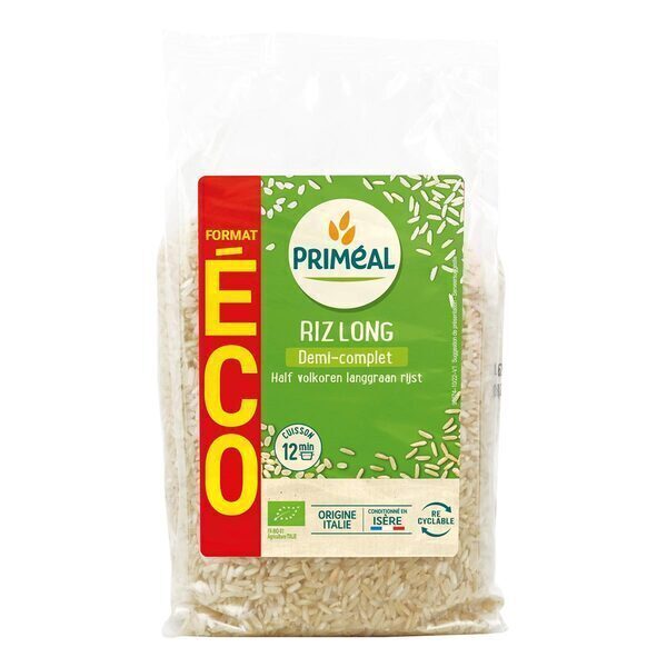 Riz long demi complet bio 2kg | Greenweez