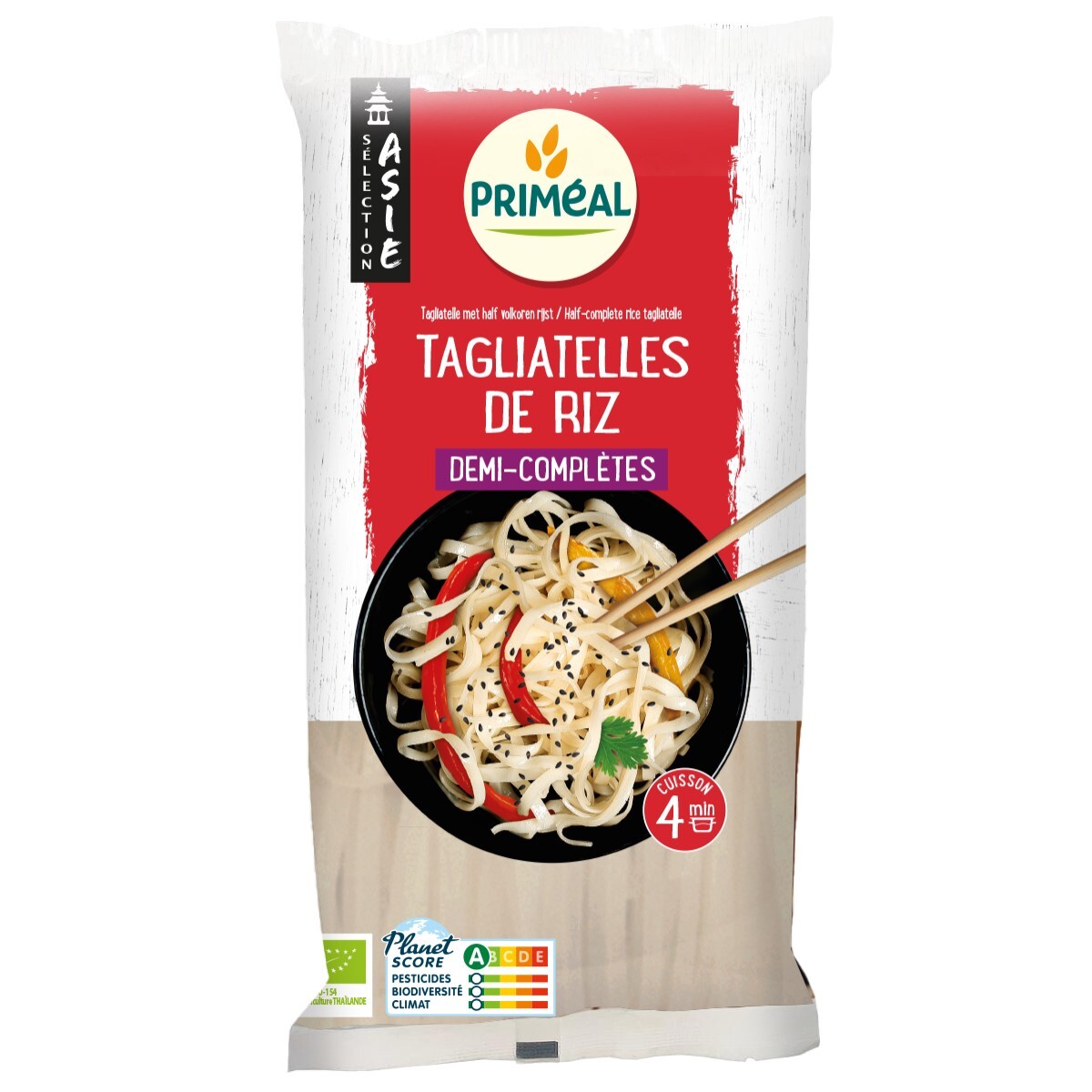 Tagliatelles de riz demi complètes bio 400g | Greenweez