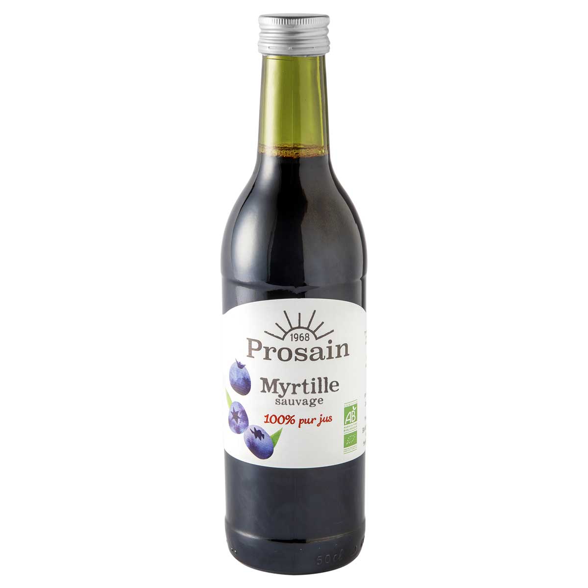 Prosain Pur jus de myrtille bio 50cl - Fabrication France | Greenweez