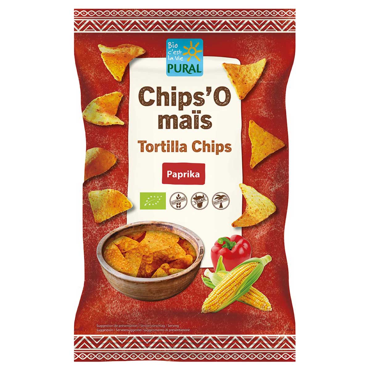Chips de maïs au paprika bio 125g | Greenweez