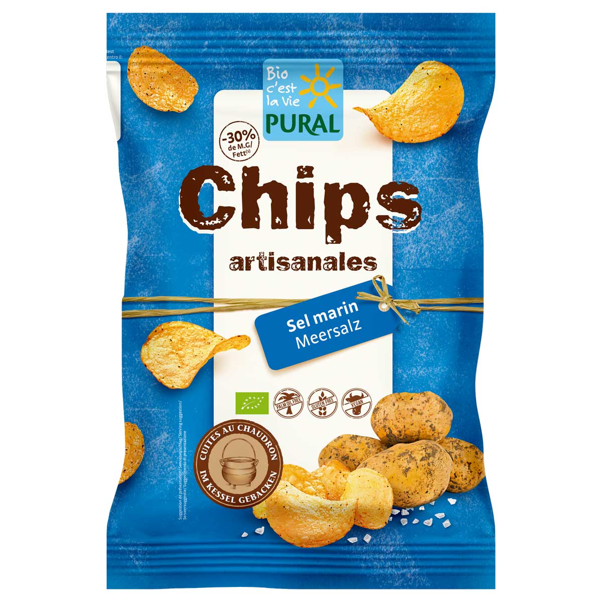 Chips artisanales au sel marin 120g | Greenweez
