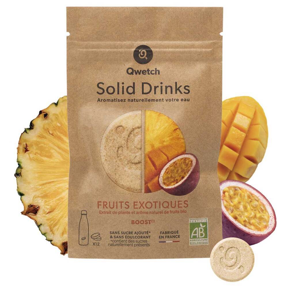 Solid Drinks bio Fruits exotiques 12 pastilles | Greenweez