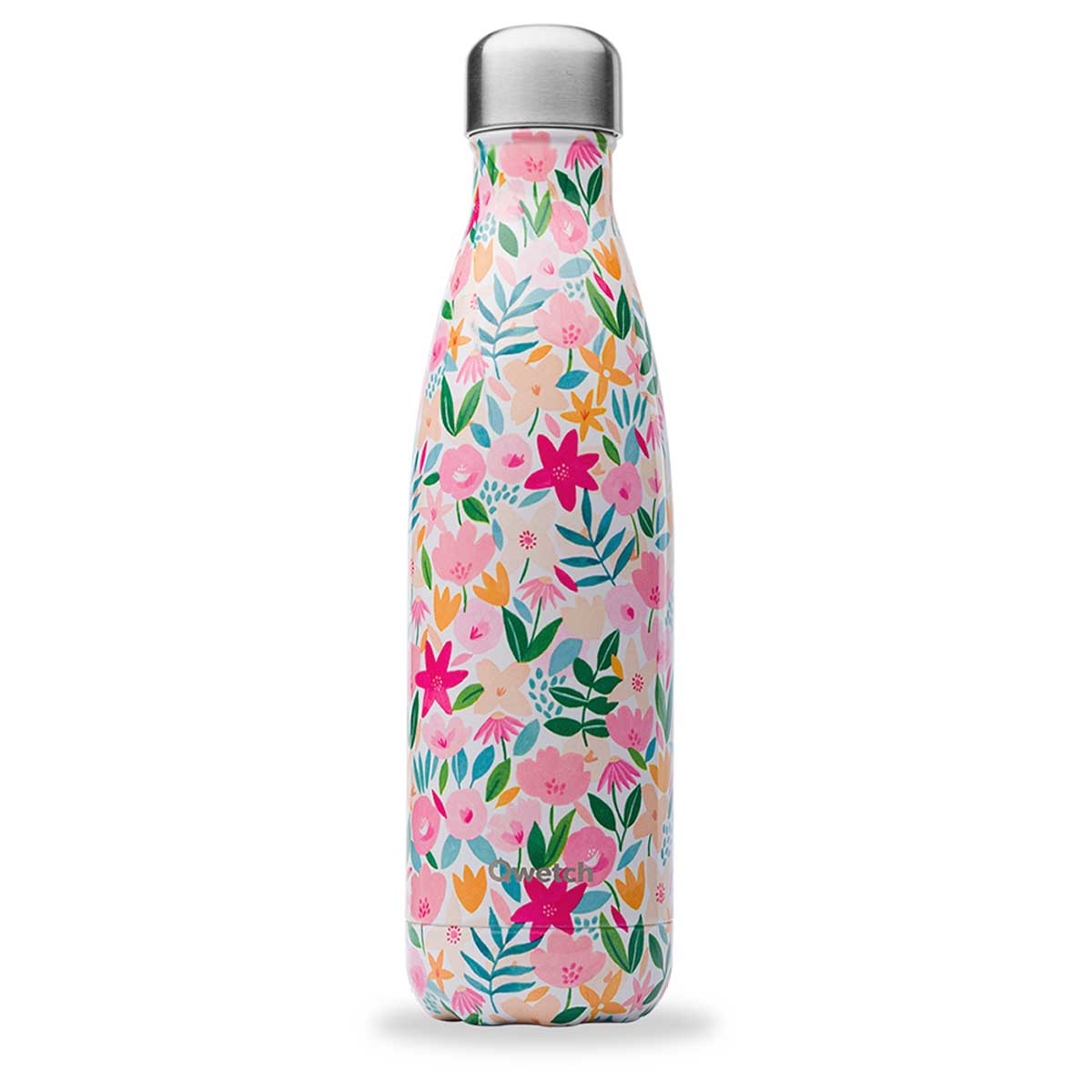 Bouteille isotherme inox Flora rose 50cl | Greenweez