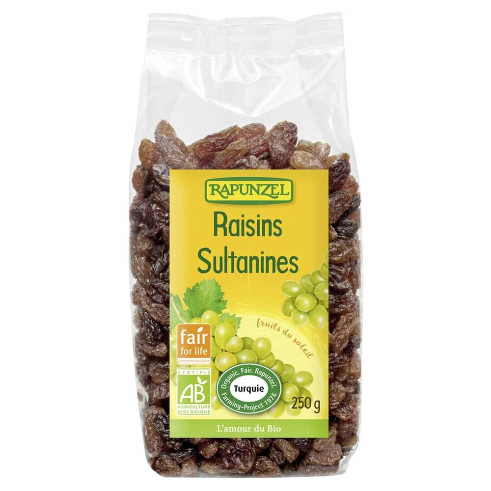 Raisins secs sultanines équitables 250g | Greenweez
