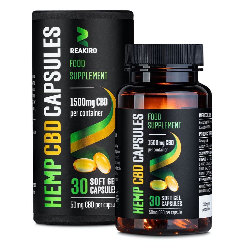 30 Gélules CBD Full Spectrum 1500mg (50mg/gélule) | Greenweez