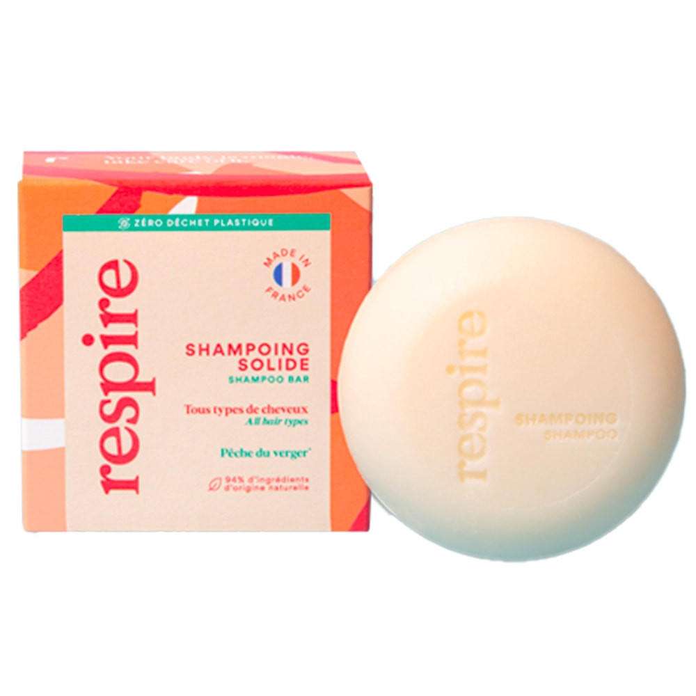 Respire Shampooing Pêche du Verger 75 Grammes | Greenweez
