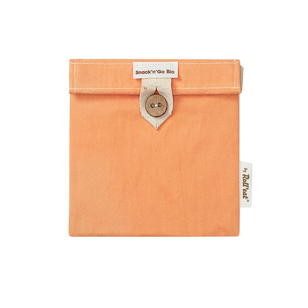 Sac à goûter Snack'n'Go coton bio orange | Greenweez