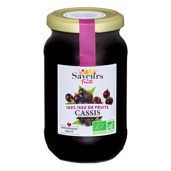 Préparation cassis 100% fruits bio 310g | Greenweez
