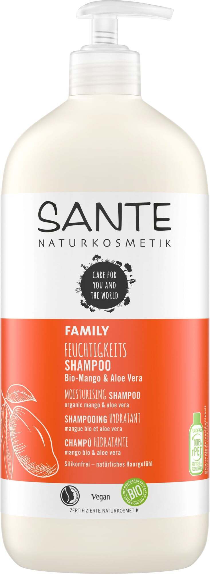 SANTE Shampooing Hydratant Mangue Bio & Aloe Vera | Greenweez