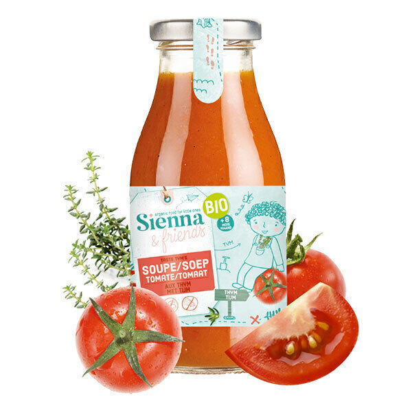 Soupe à la tomate et au thym 260ml - Dès 8 mois | Greenweez