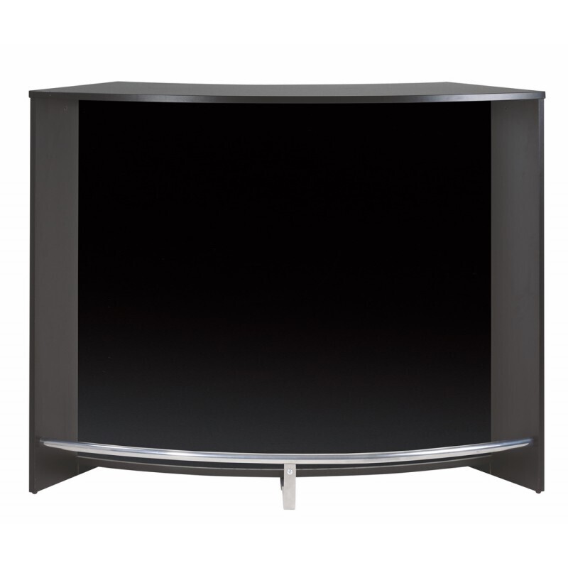 Meuble Bar, Meuble Comptoir Face Noire 135 cm - Noir | Greenweez