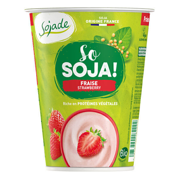 Dessert fraise au soja 400g | Greenweez