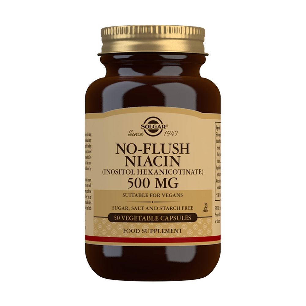 Niacine No-Flush 50 capsules végétales de 500mg | Greenweez