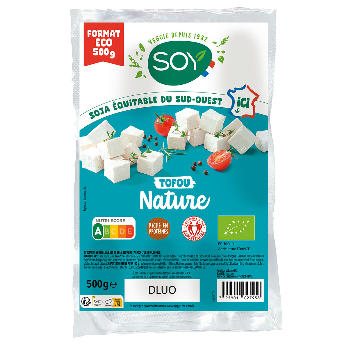Tofu nature 500g | Greenweez