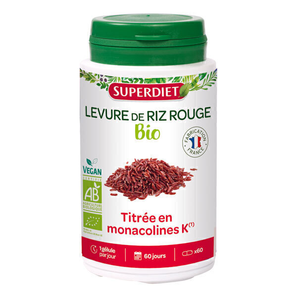 Levure de riz rouge Bio 60 gélules | Greenweez