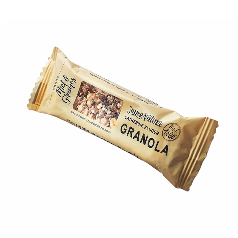 Barre Bio de Granola Miel et Graines - 35g | Greenweez