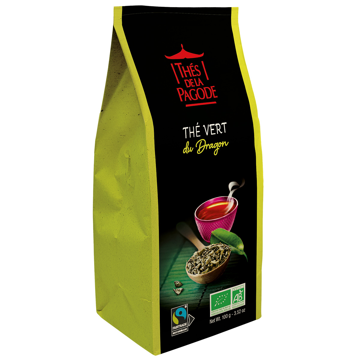Thé vert du dragon bio équitable 100g | Greenweez