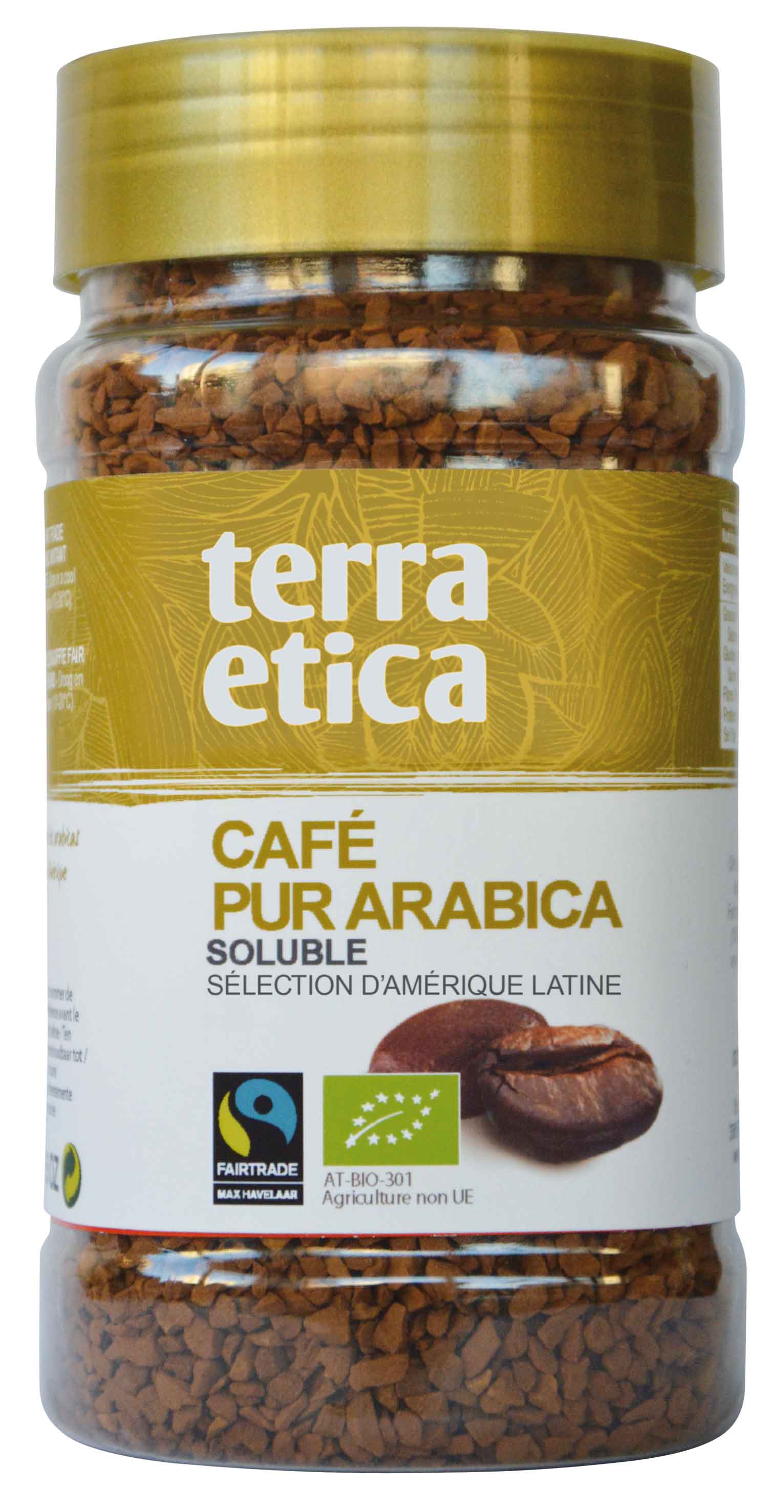Terra Etica Café soluble pur arabica bio 100g | Greenweez