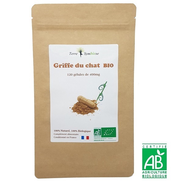 Griffe du Chat BIO - 120 gélules de 400 mg Biologique | Greenweez