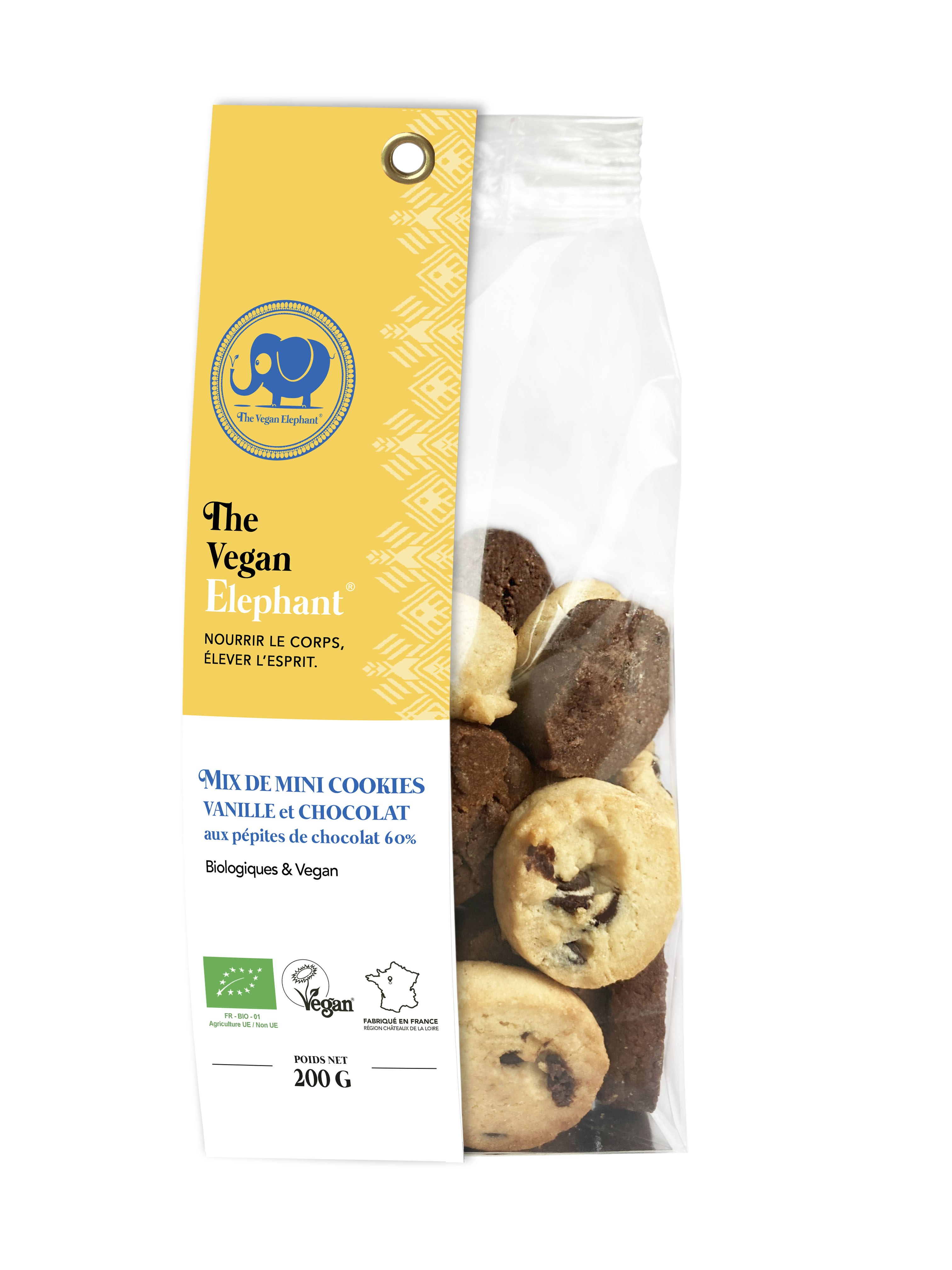 Mix de mini cookies vanille et chocolat aux pépites de chocolat | Greenweez