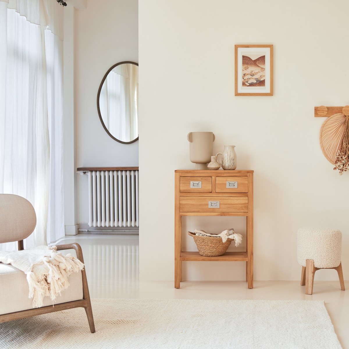 Console en bois de teck 60 Coffee Tek Triti | Greenweez