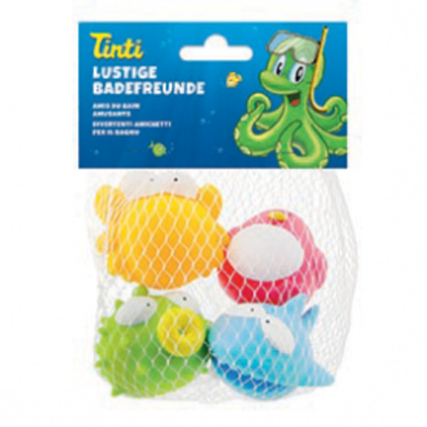 4 figurines pour le bain "Amis du bain amusants" | Greenweez
