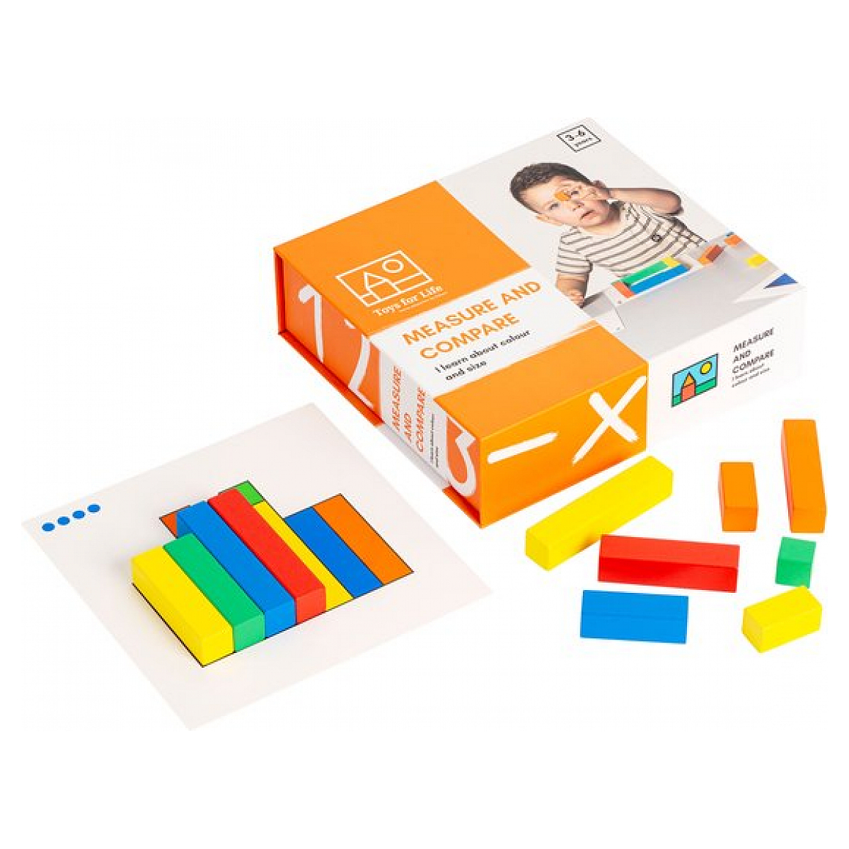 Mesurer et comparer - jeu Montessori | Greenweez