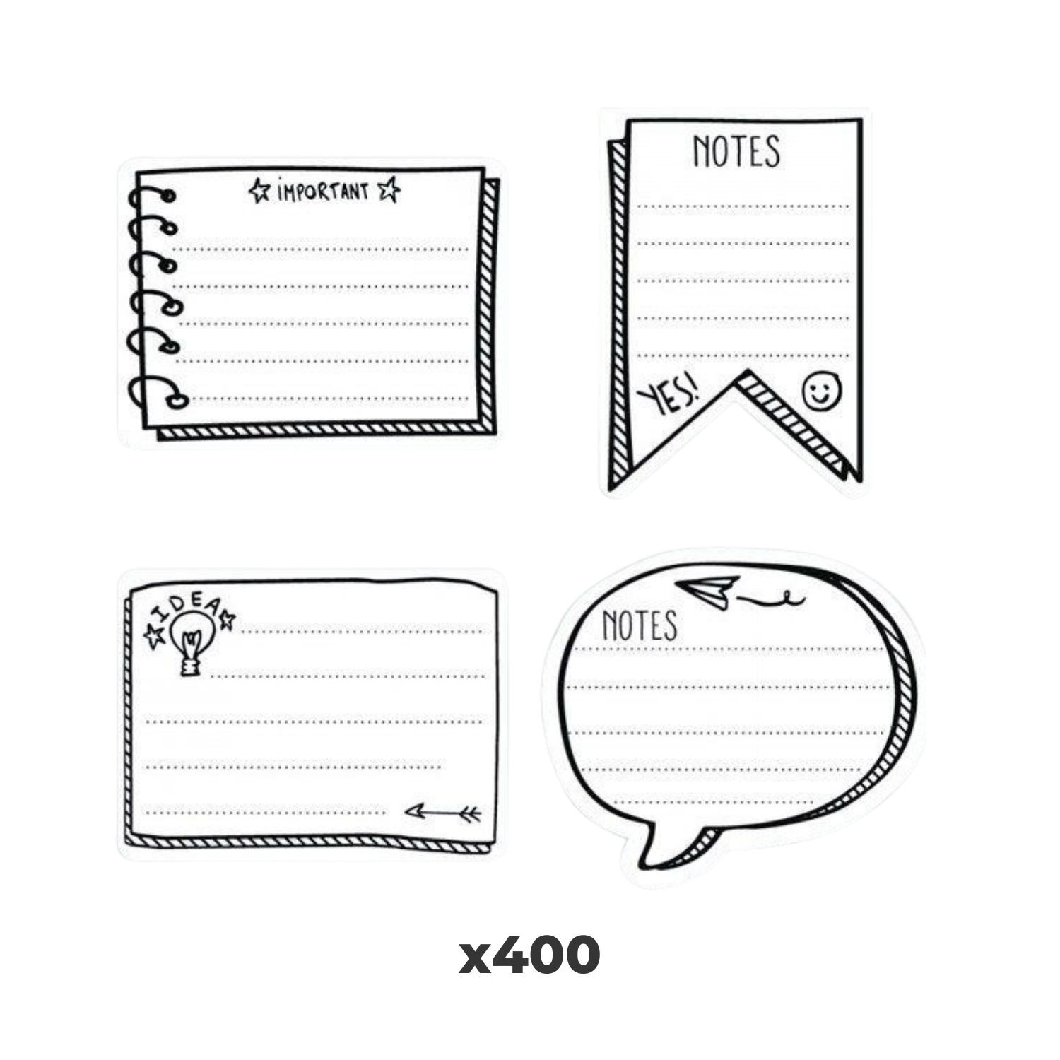 400 sticky notes pour Bullet journal | Greenweez