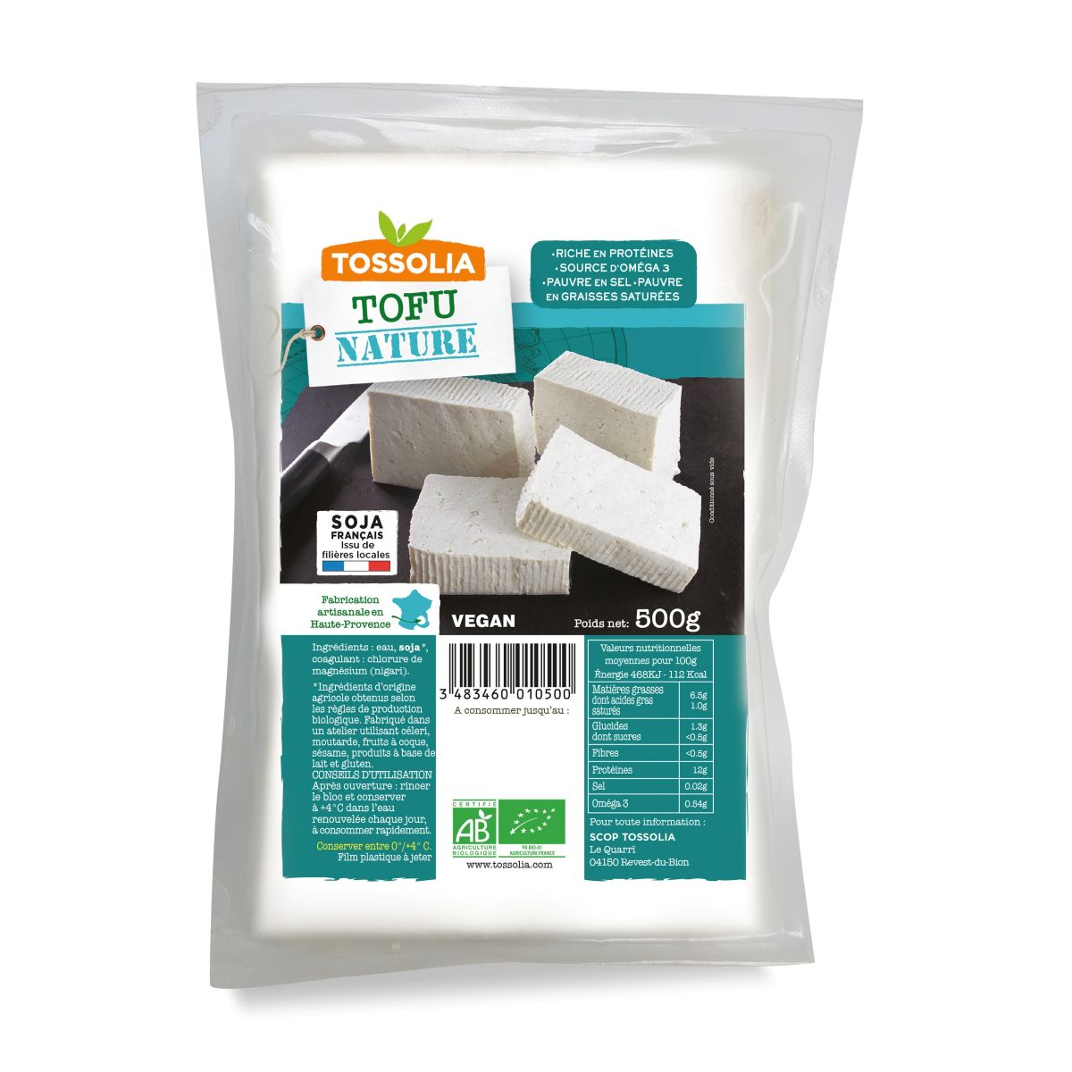 Tofu nature 500g | Greenweez