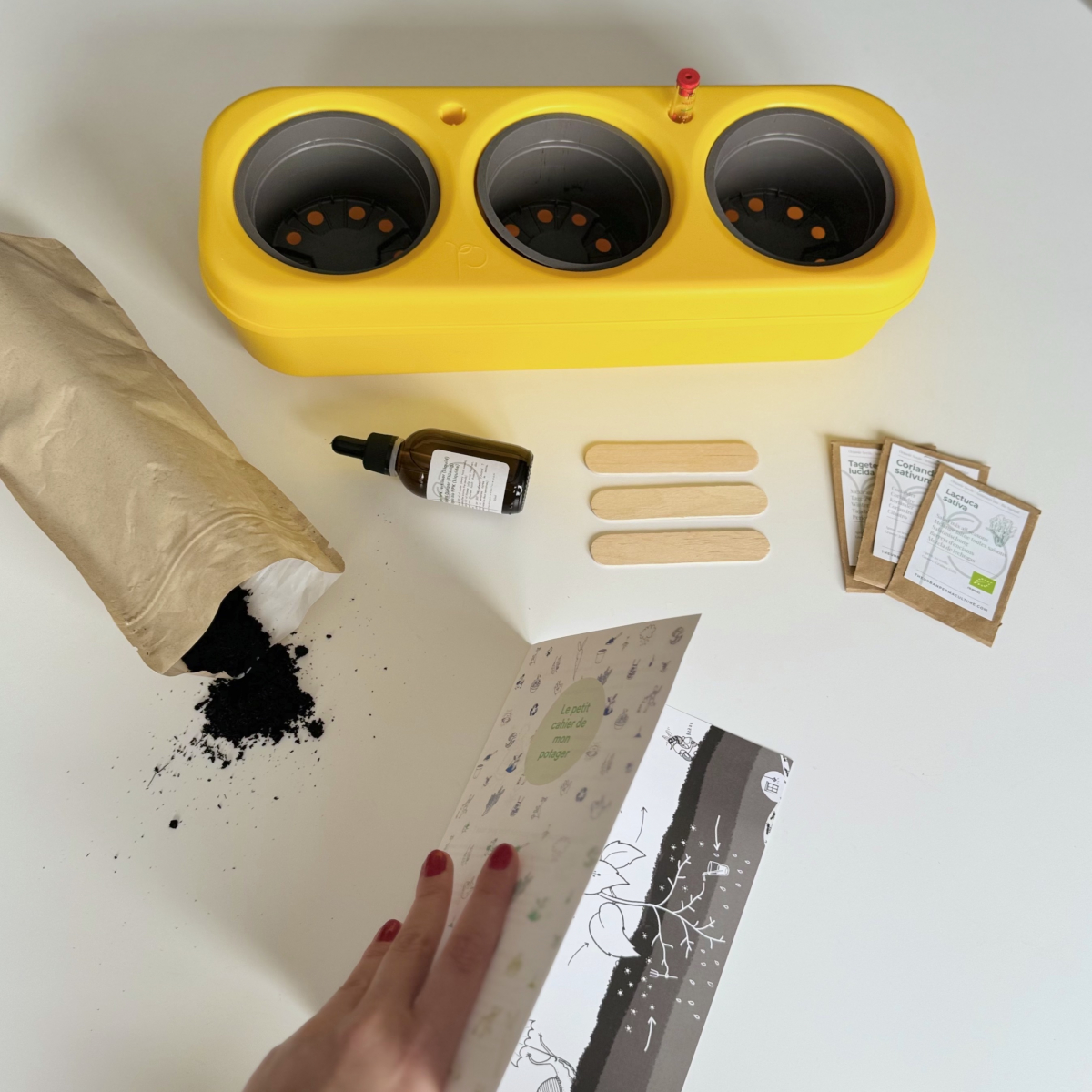 Kit potager pour jardinage enfants prêt à planter | Greenweez