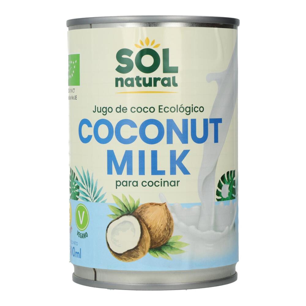 Lait de coco pour la cuisson Sol Natural 400 ml | Greenweez
