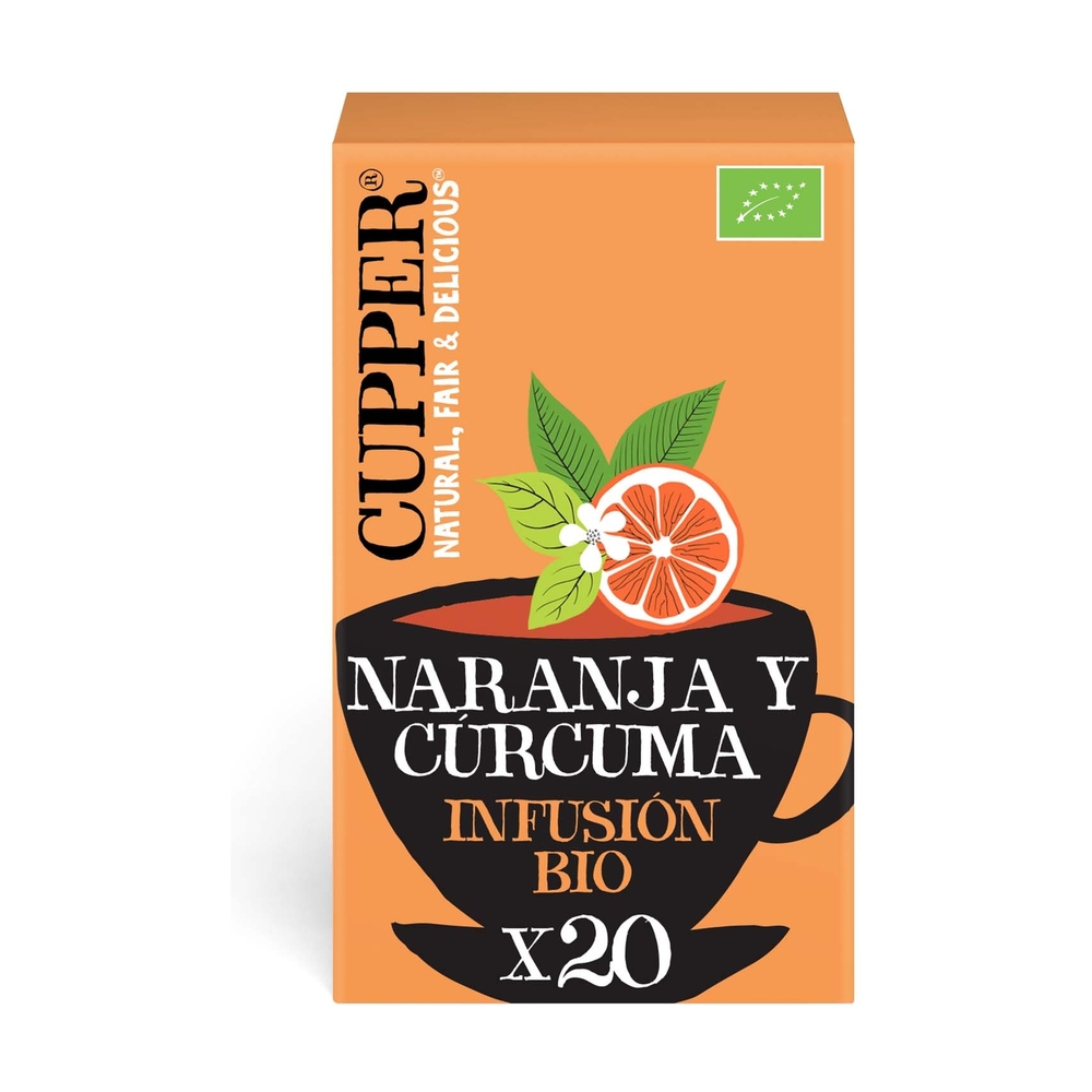 Infusion bio orange et curcuma 20 sachets infuseurs | Greenweez