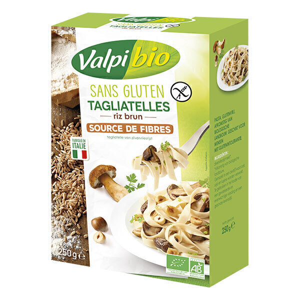 Tagliatelles riz brun sans gluten bio 250g | Greenweez