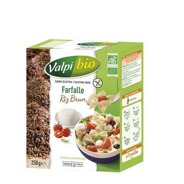 Farfalle riz brun bio sans gluten 250g | Greenweez