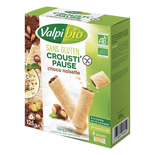 Crousti choco noisette sans gluten bio 125g | Greenweez