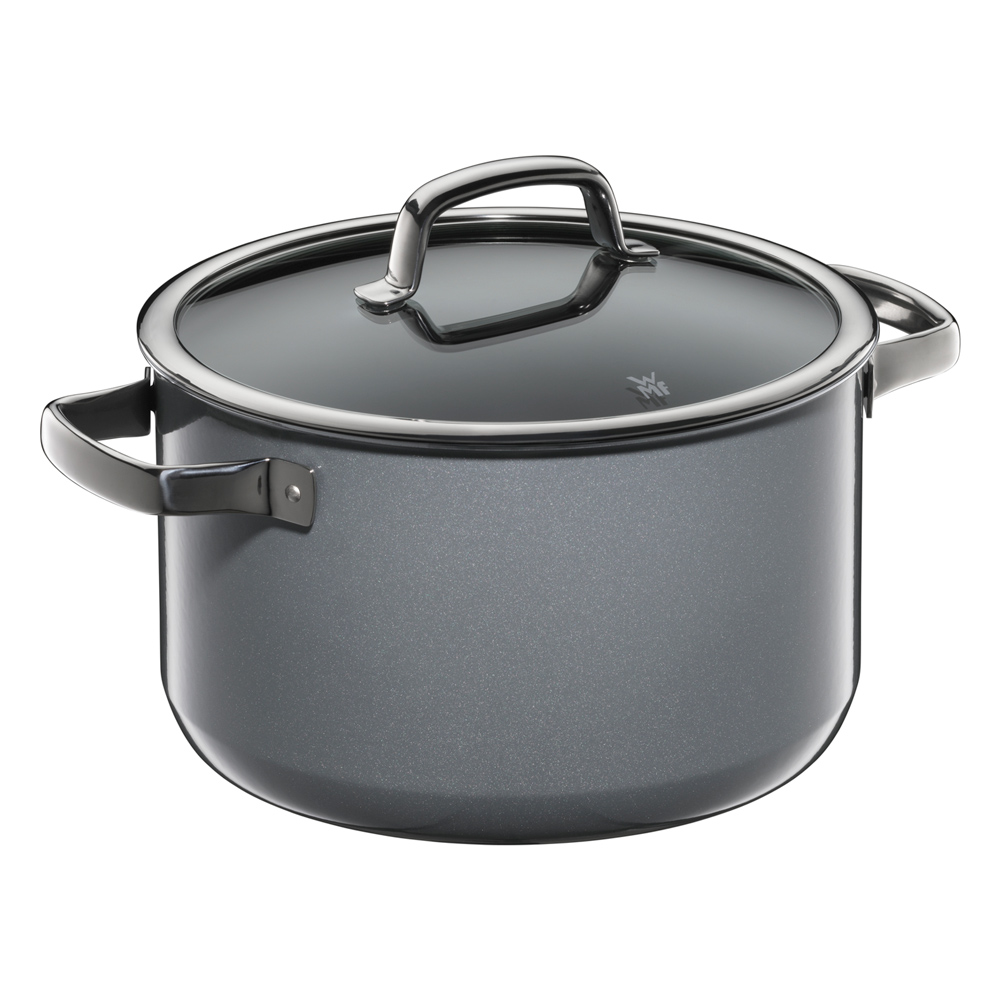 Faitout Fusiontec Mineral haut 24 cm Platinium | Greenweez