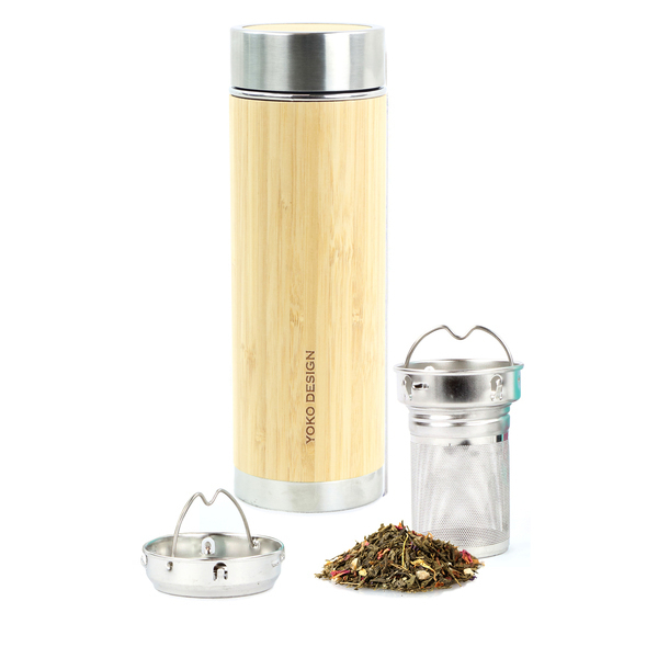 THEIERE ISOTHERME INOX ET BAMBOU ZEN'N'GO 350 ML | Greenweez