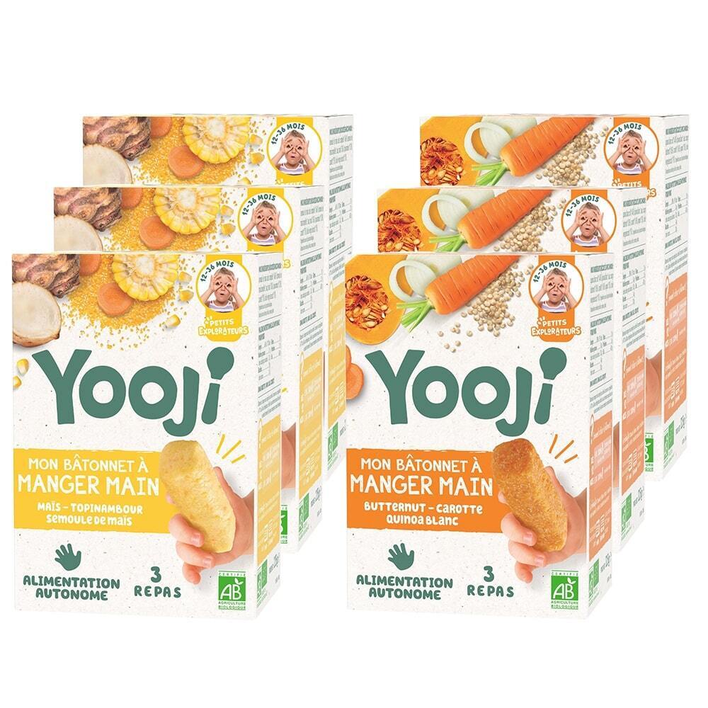 Lot x6 - bâtonnet à manger-main butternut & maïs | Greenweez